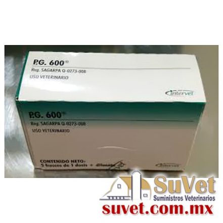 PG-600 Medicamento Controlado caja con 5 frascos de 5 ml - SUVET