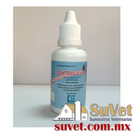 CENTRYL AVES 5%, Enrofloxacina caja con 20 goteros de 20 ml - SUVET