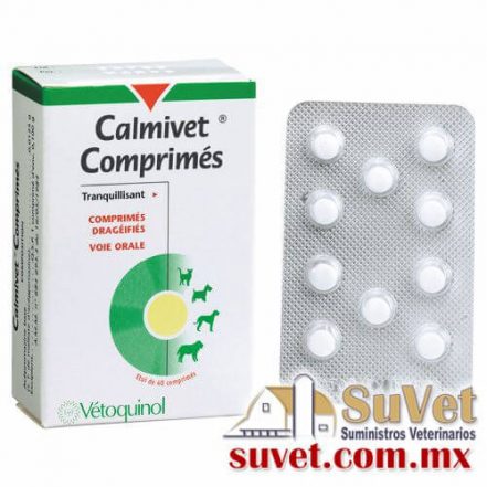 Calmivet Medicamento Controlado caja de 40 tabletas - SUVET
