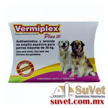 VERMIPLEX PLUS 30 blister de 2 tabletas - SUVET