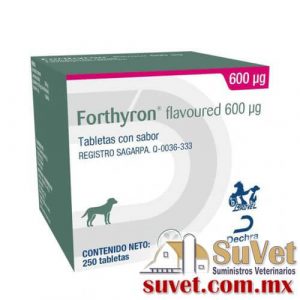 Forthyron flavoured 600 mcg Medicamento Controlado caja de 250 tabletas ...