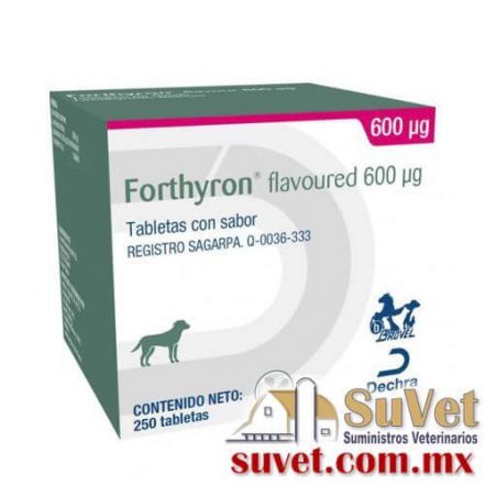 Forthyron flavoured 600 mcg Medicamento Controlado caja de 250 tabletas ...