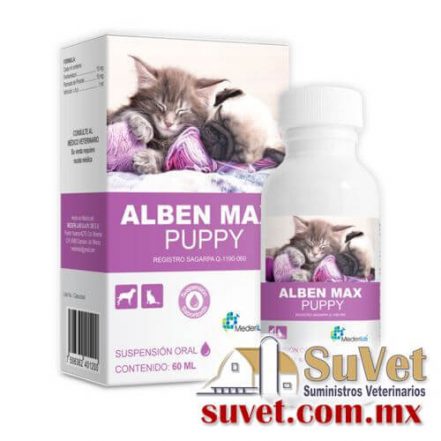 ALBEN MAX PUPPY SUSP ORAL frasco de 60 ml - SUVET