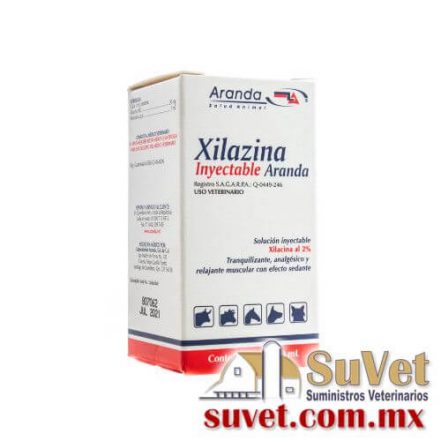 Xilazina inyectable Medicamento Controlado frasco de 20 ml - SUVET