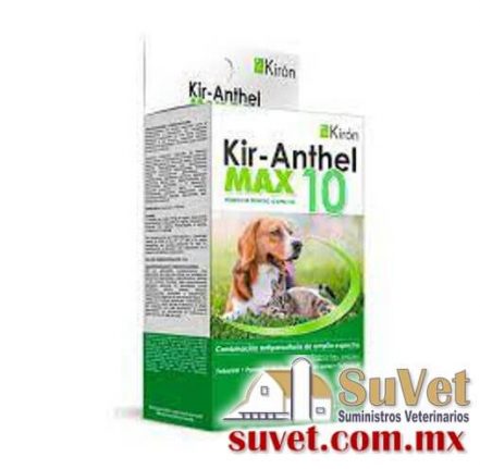 Kir-Anthel Max 10 kg Exhibidor con 10 blisters de 2 tabletas - SUVET